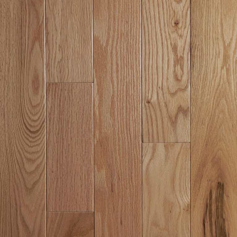5" Prefinished Solid Premium Grade Red Oak Natural